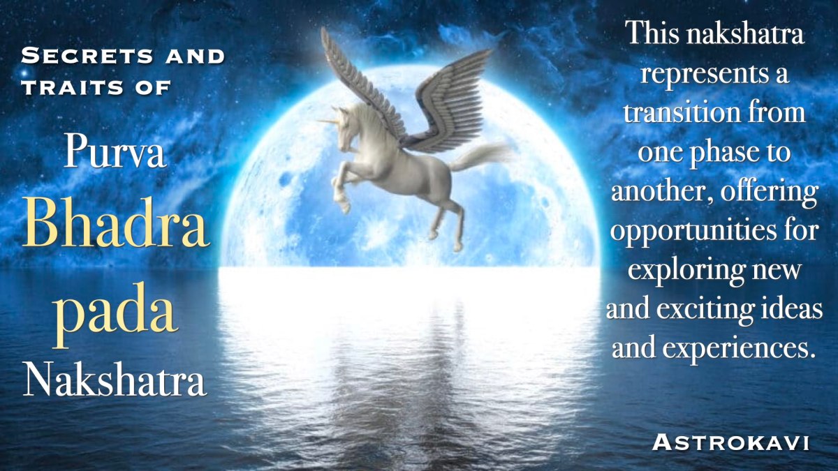 Purva Bhadrapada Nakshatra( Purva Bhadrapada folks are experts in the ...