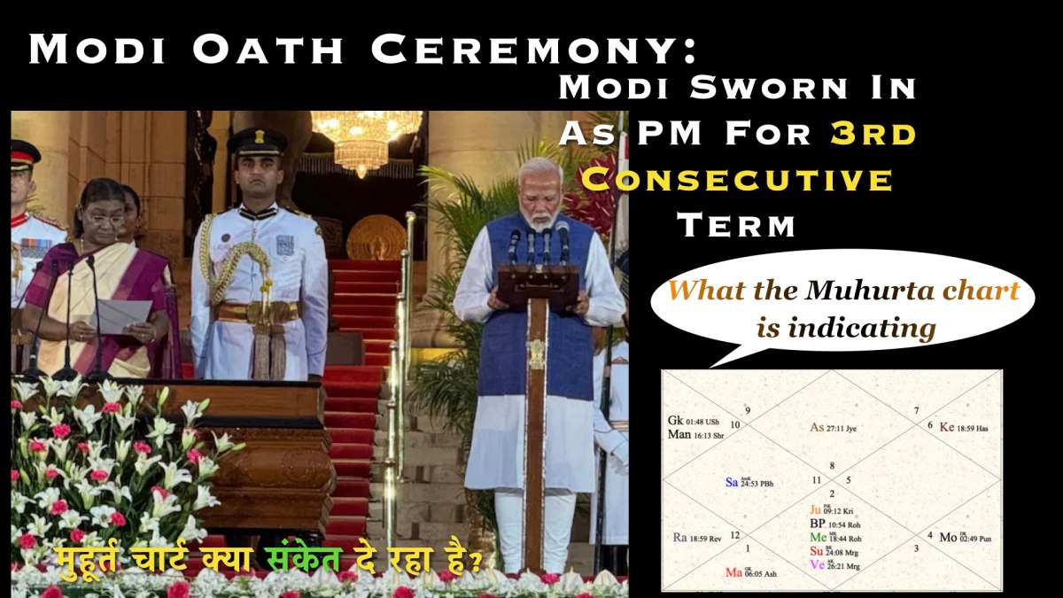 What does PM Narendra Modi’s Muhurat Chart oath-taking ceremony ...